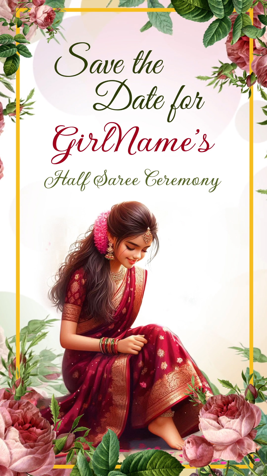 956 - Elegant Puberty Ceremony Invitation Video | Puberty Ceremony ...