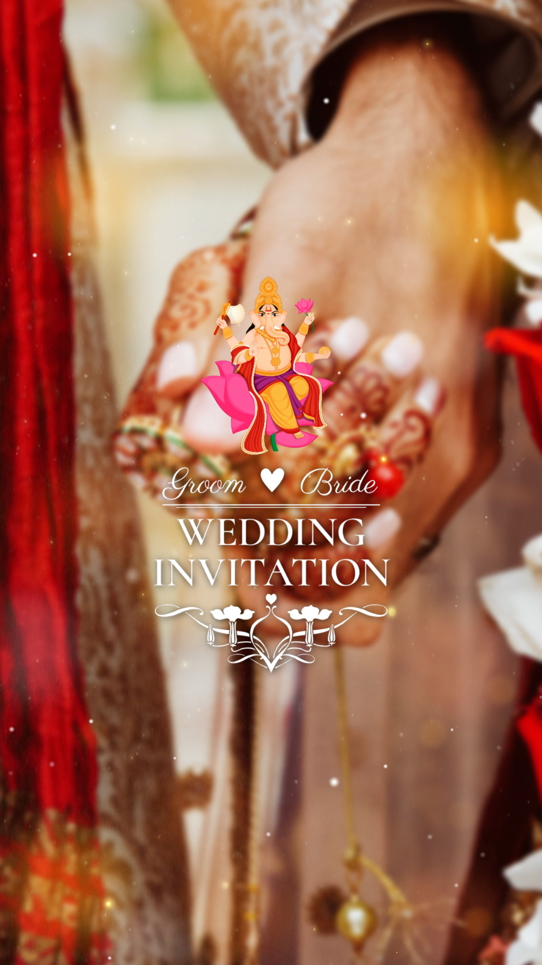 998 - Red Bliss Hindu Wedding Invite | Hindu Wedding - Buy Digital ...